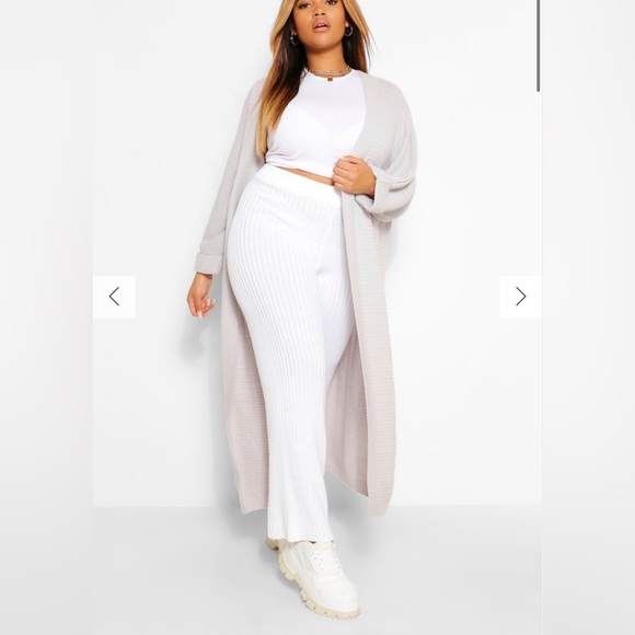 Boohoo | Sweaters | Boohoo Plus Cocoon Rib Knit Cardigan | Poshmark